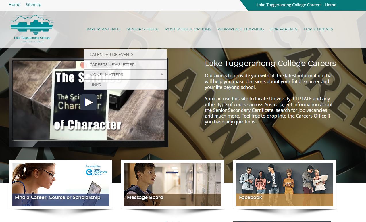 CAREERS | Lake Tuggeranong College Library